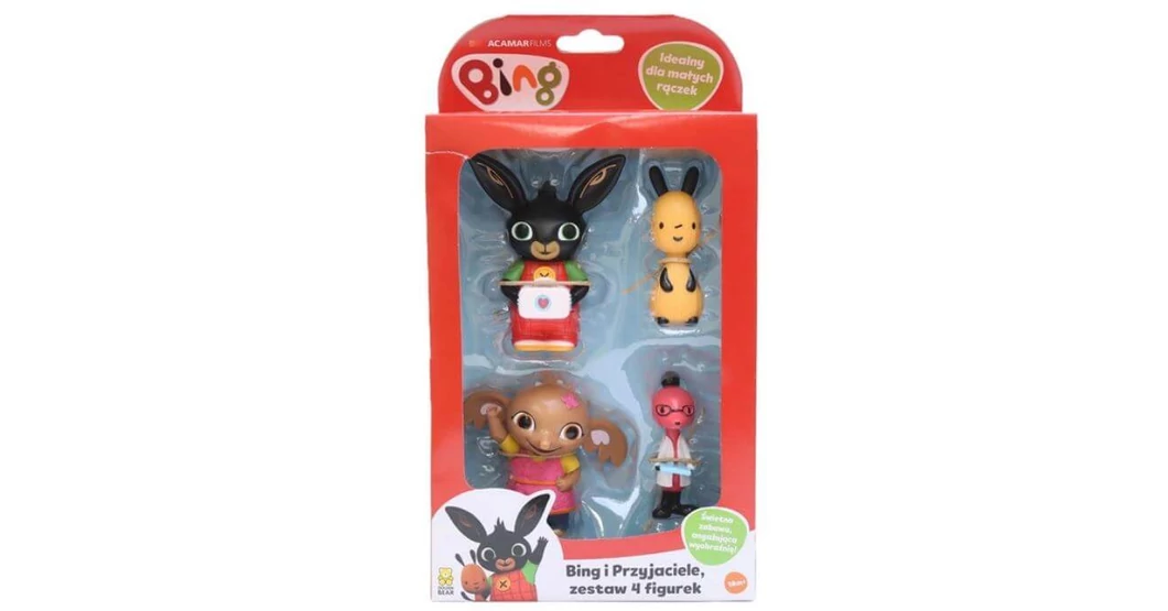 Bing és barátai 4 db-os figuraszett - Bing, Dr Molly, Sula, Flop ...