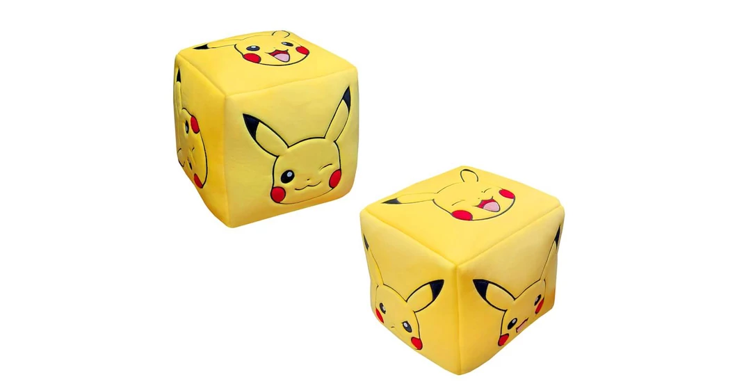 Pokemon - Pikachu - 25 cm-es kocka párna (HA-POK-504SQR) - Díszpárnák