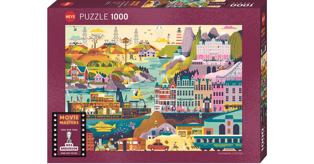 Heye 1000 db-os puzzle - Movie Masters, Wes Andreson films (30020 ...