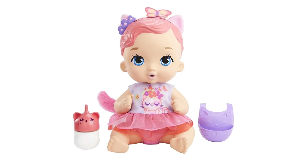 My Garden Baby - Édi-bébi gondoskodás - Rózsaszín cica baba (GYP09 ...