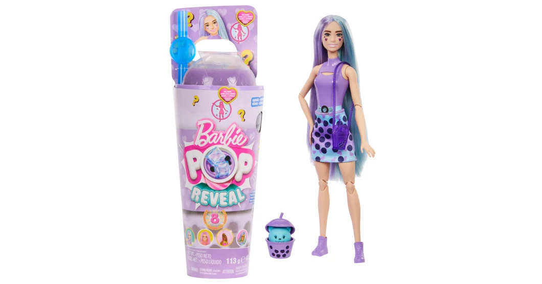 Barbie slime reveal meglepetés baba - lila (HTJ19) - Barbie baba