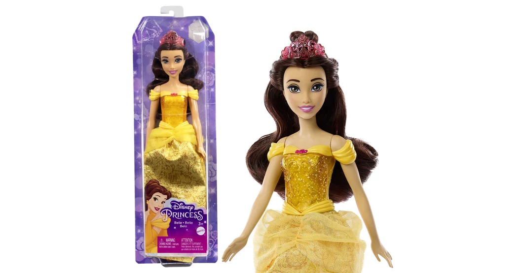 Disney Princess - Csillogó hercegnő baba - Belle (HLW11) - Disney Princess