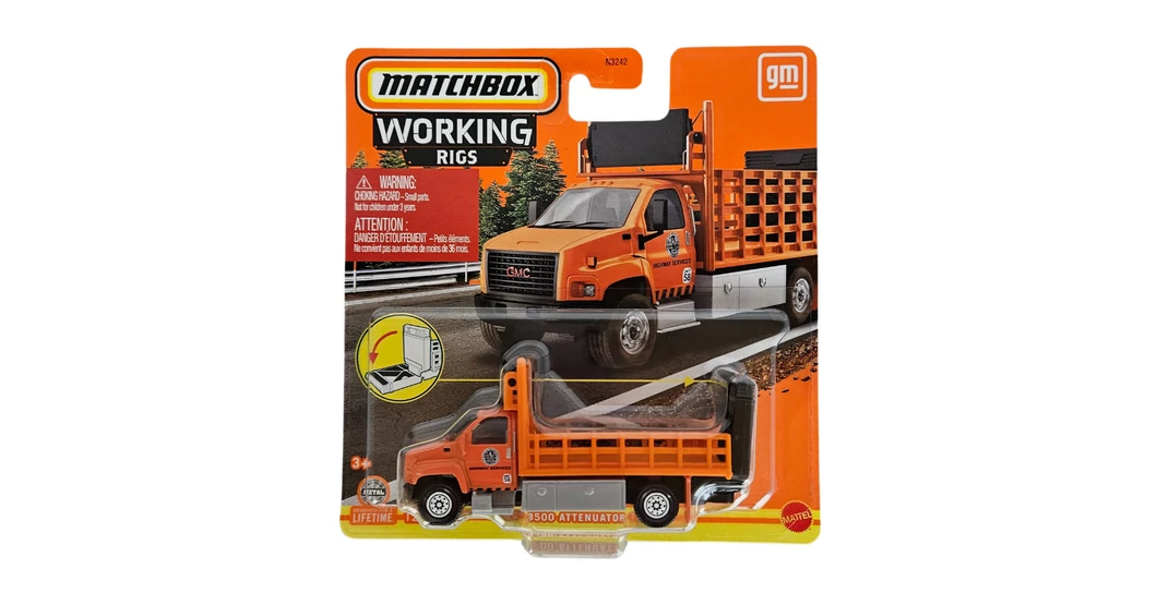 Matchbox Working Rigs munkagép - GMC 3500 Attenuator Truck (N3242-HVV17 ...
