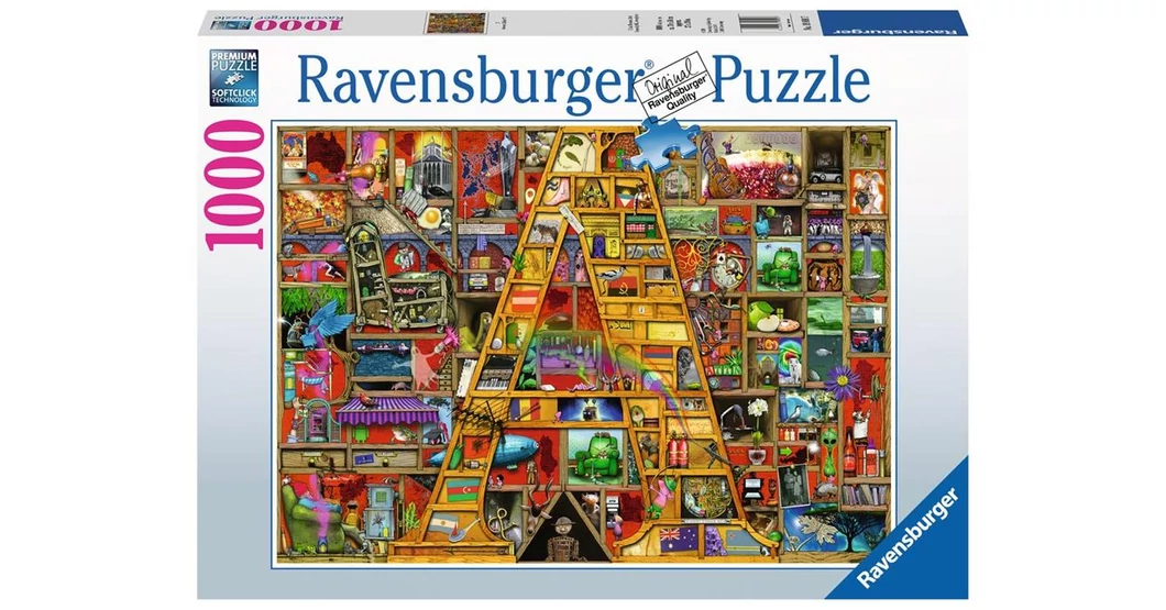 Ravensburger 1000 db-os puzzle - Awesome Alphabet - A, Colin Thompson ...
