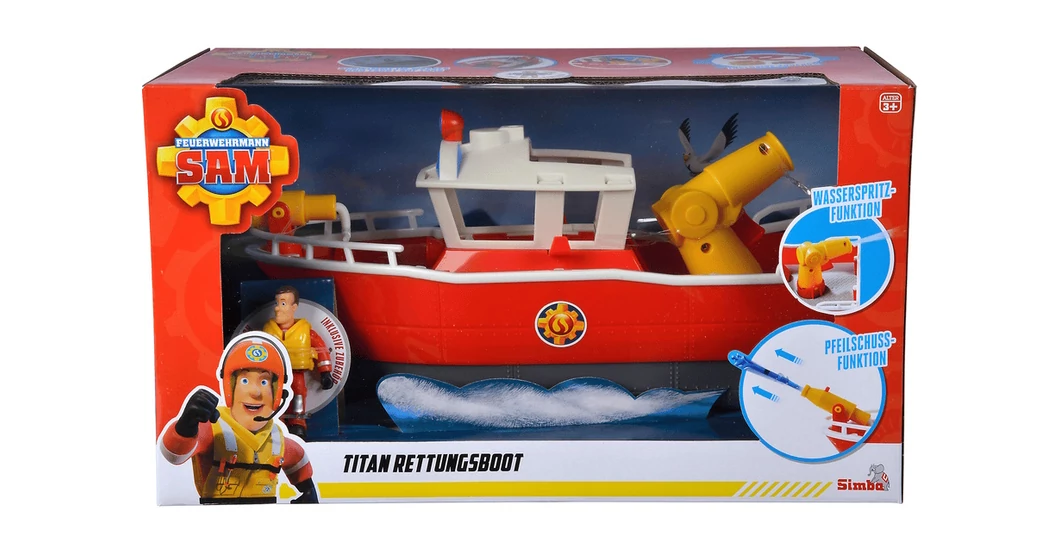 Simba Sam, a tűzoltó - Titán tűzoltóhajó Sam figurával (109252580 ...